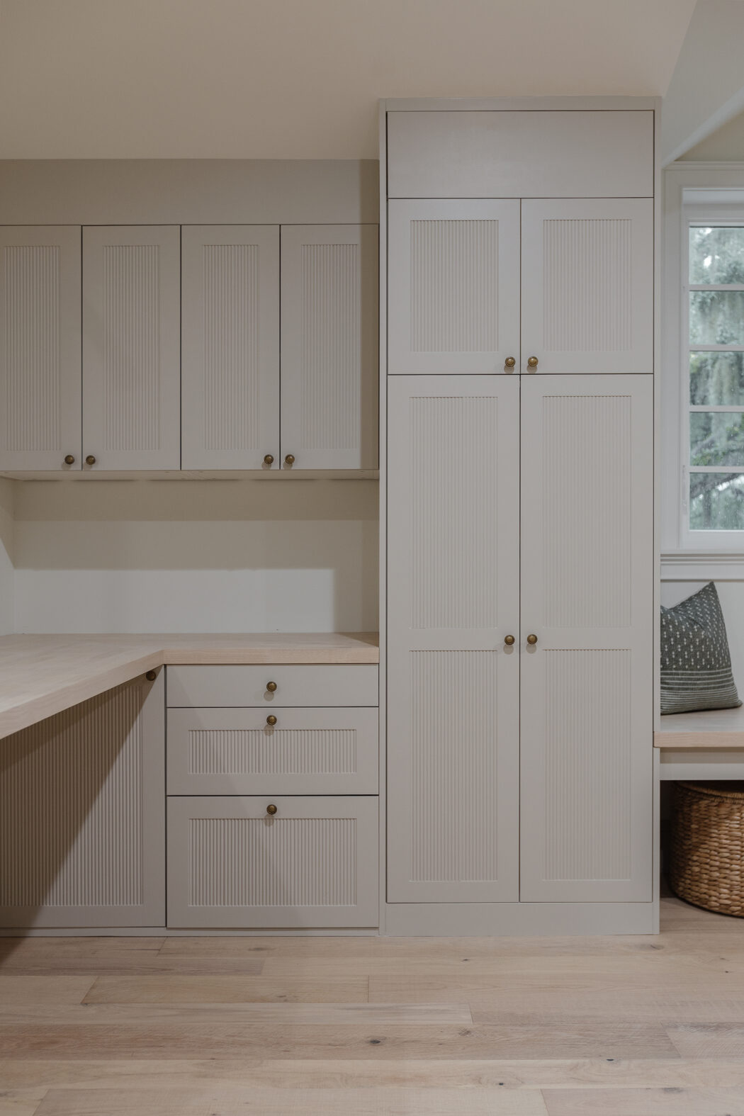 DIY Fluted Doors Gave a Storage Wall a Custom Look - SemiStories