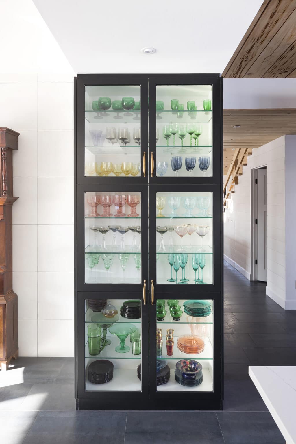 7 Spaces With Inspiring Glass-Ready Cabinet Doors - SemiStories