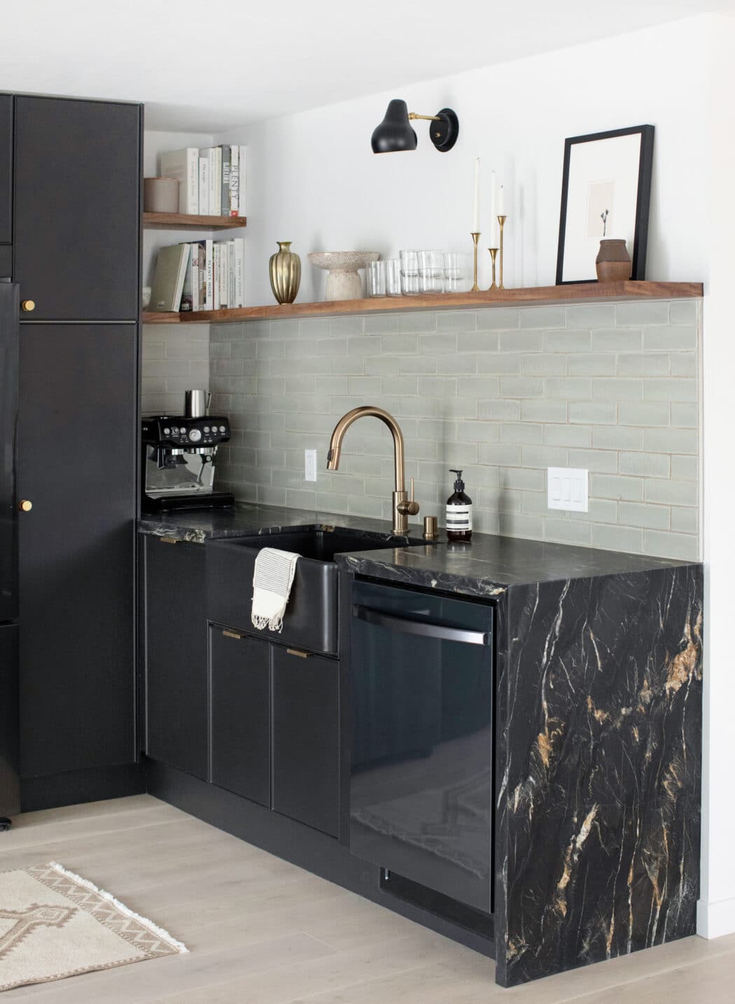 Tour a Moody California Kitchen featuring BOXI Cabinets - SemiStories