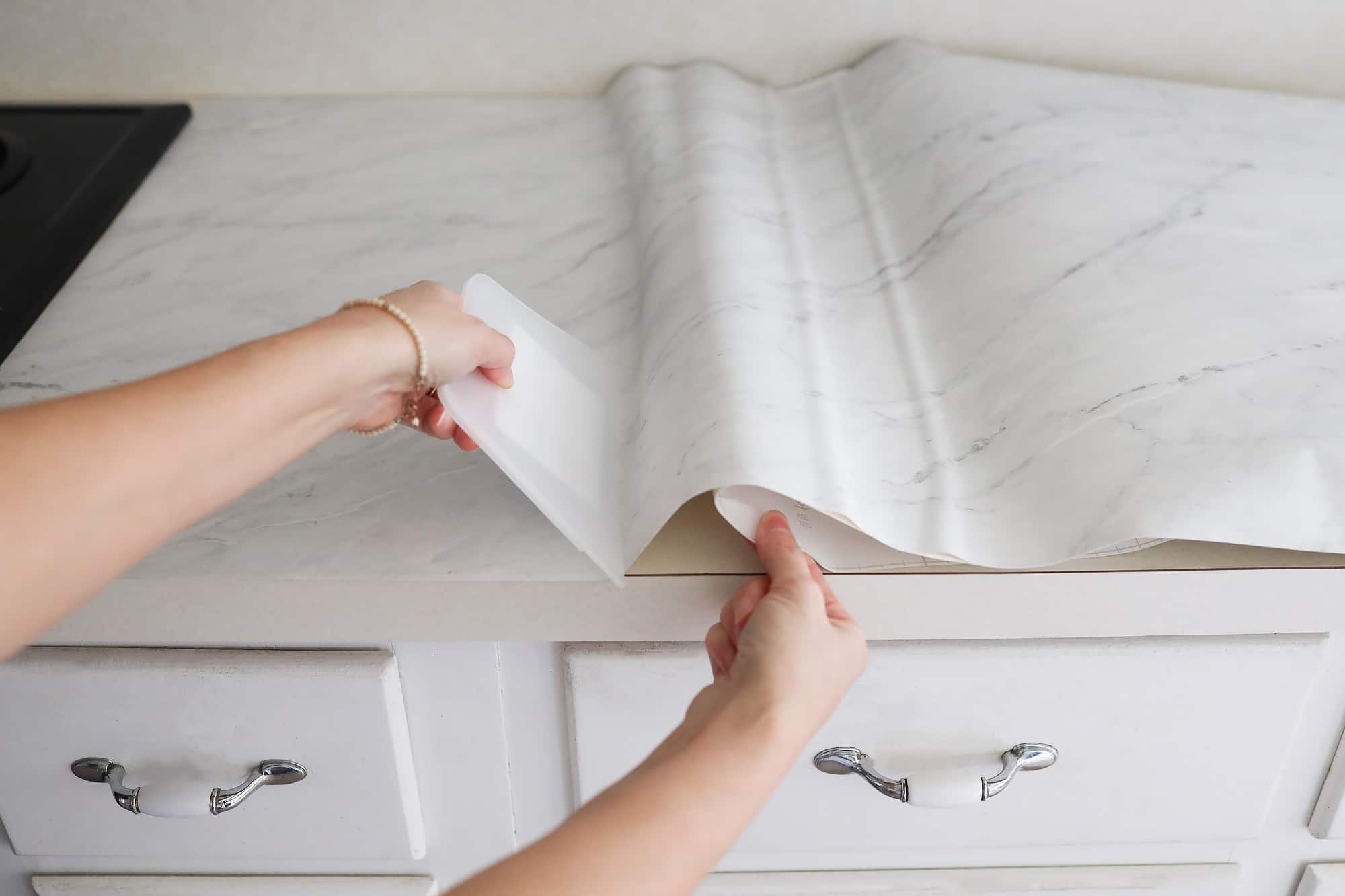 This Marble Contact Paper Hack Will Be Your Favorite Fall DIY