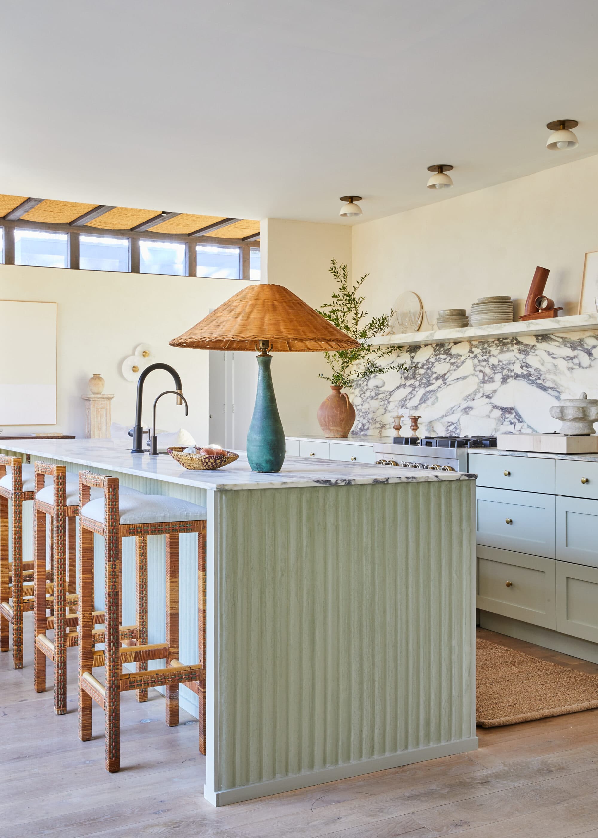 Athena Calderon's Hamptons Kitchen Features This Trending Color