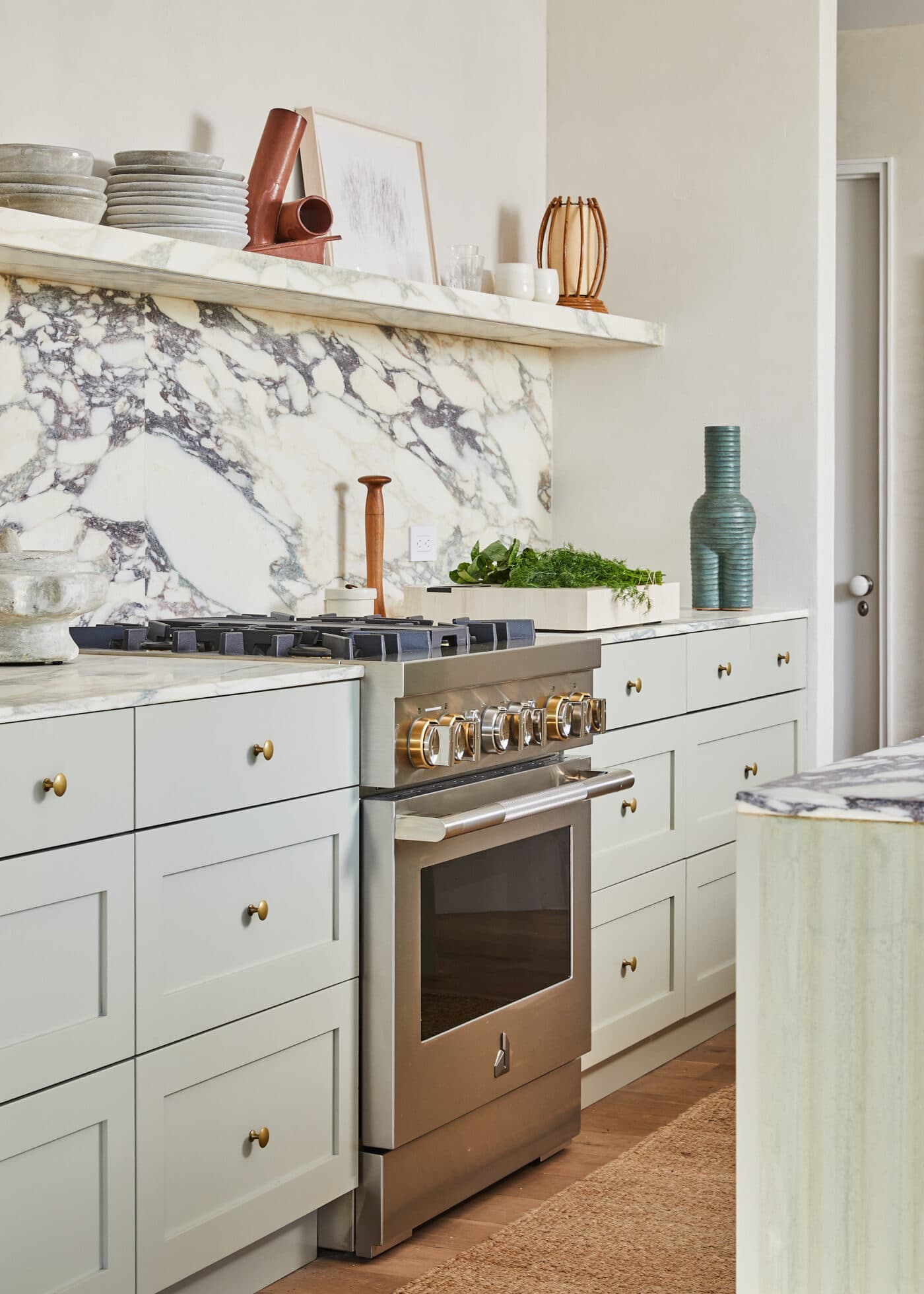 Athena Calderon's Hamptons Kitchen Features This Trending Color