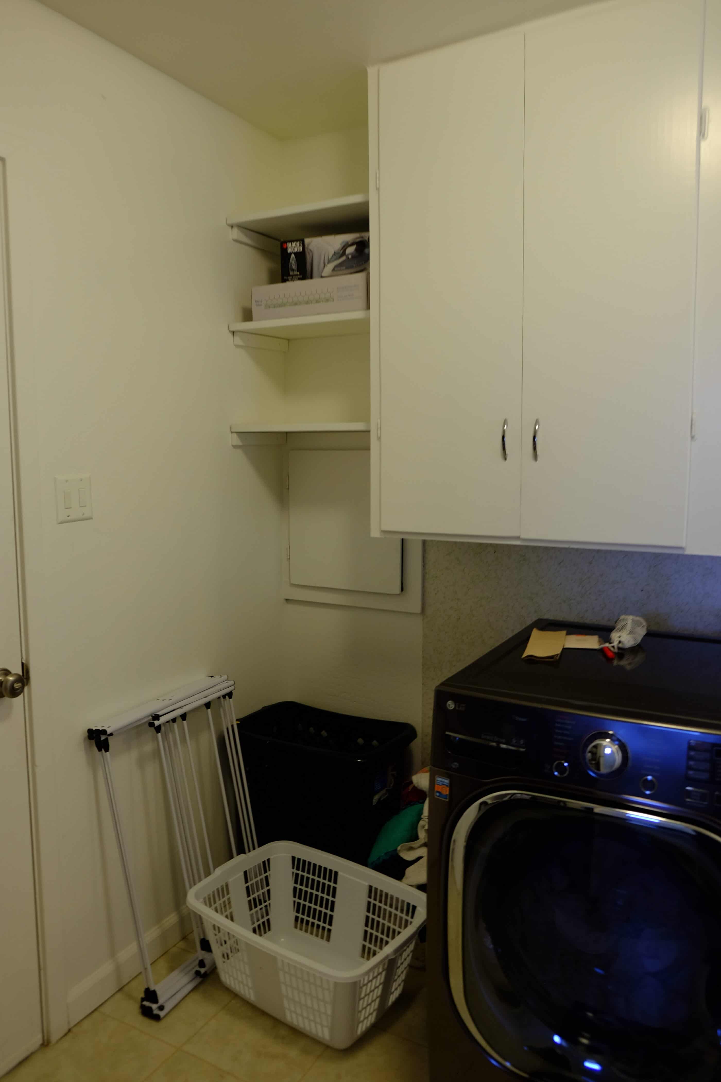 Inside a Two-Tone, Quarterline Laundry Room Renovation