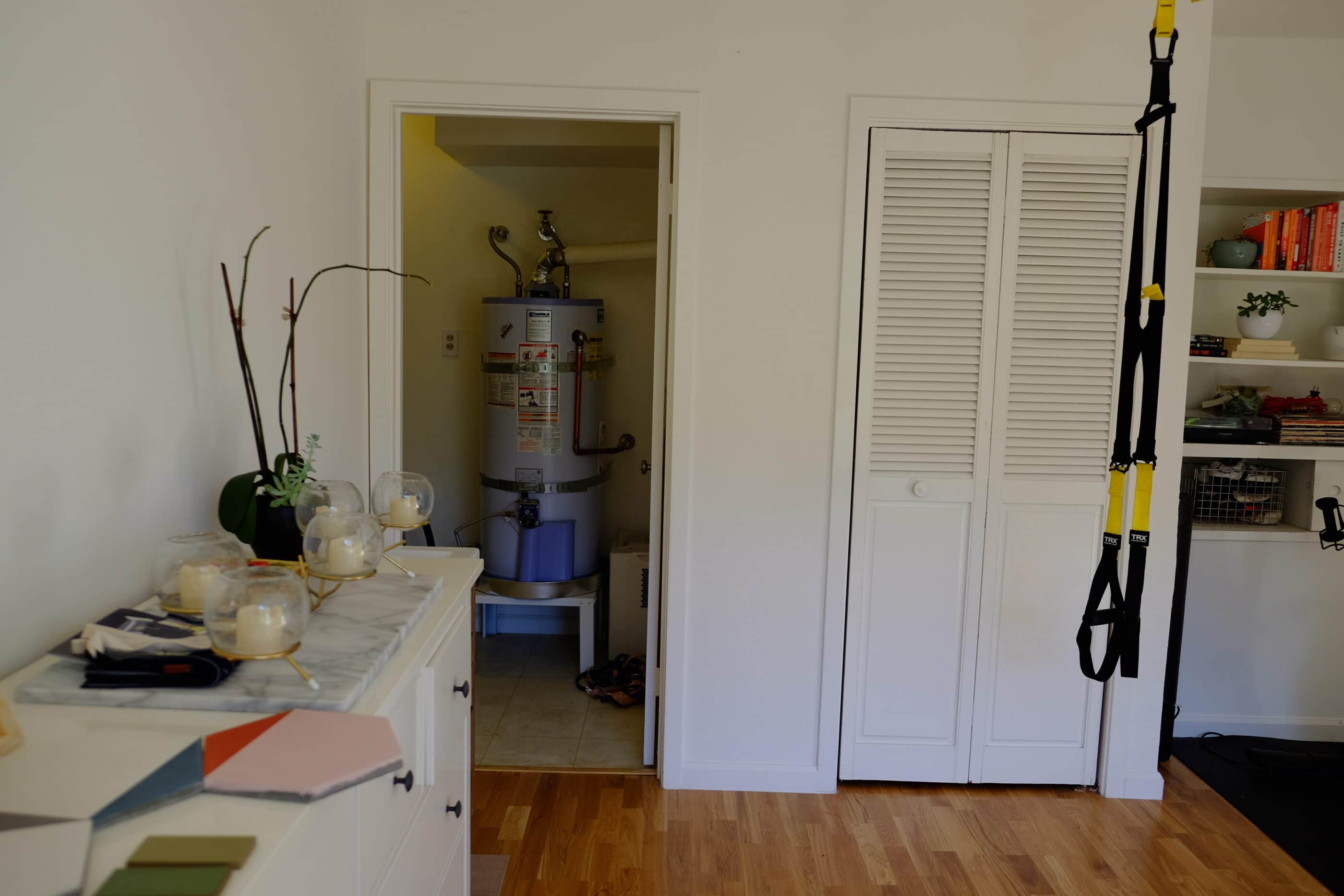 Inside a Two-Tone, Quarterline Laundry Room Renovation