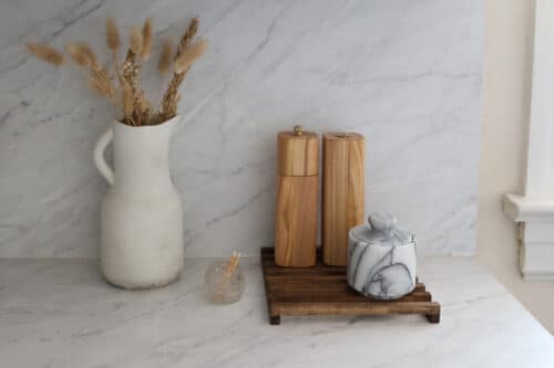 This DIY Slatted Wood Riser Is the Key to a Tidy Kitchen